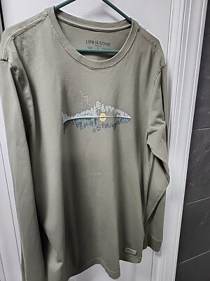 Men's Fish Scene Life Is Good T-Shirt | eBay