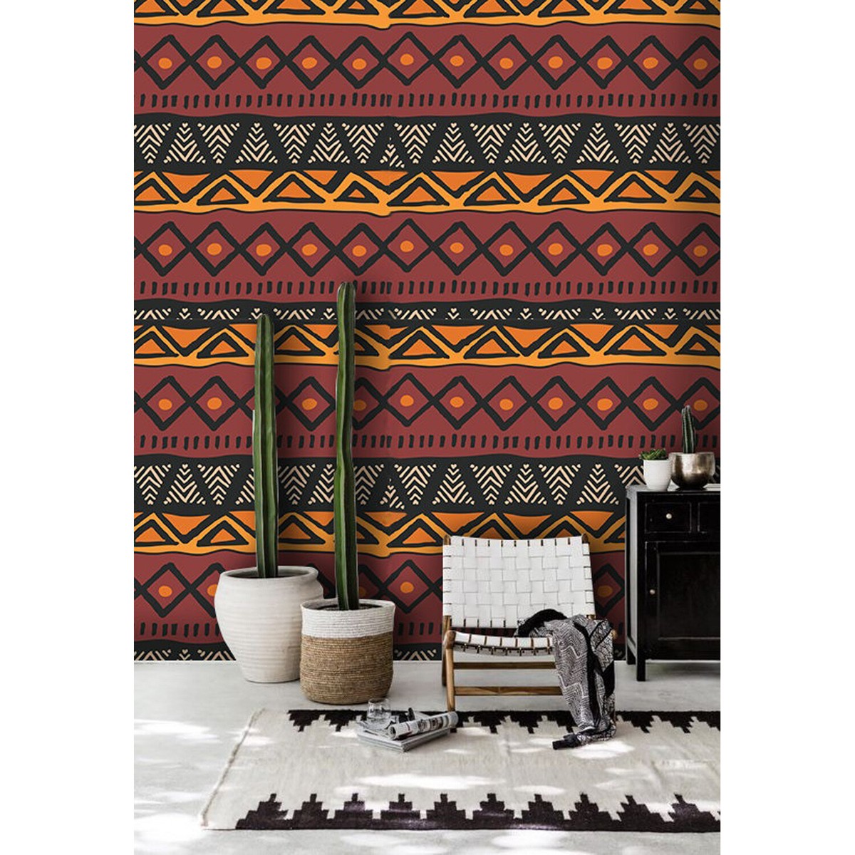 African Tribal Print Wallpaper