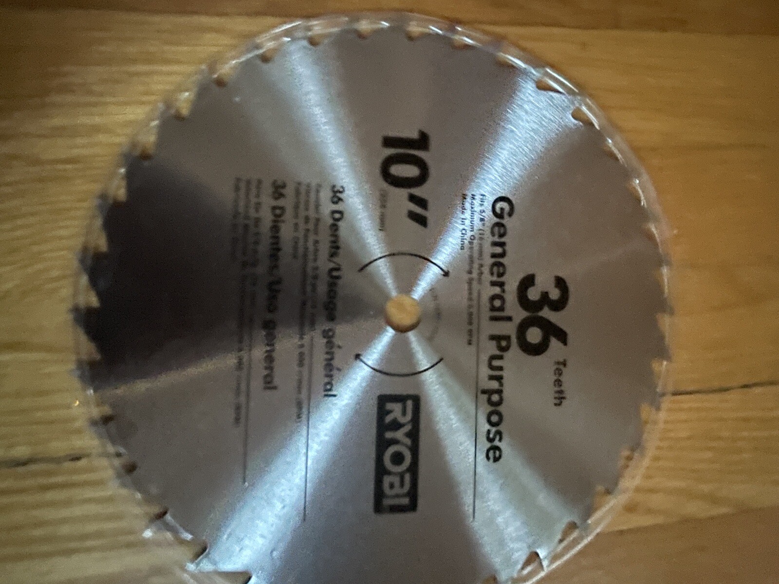 Saw Blade (36 Teeth ) General Purpose Ryobi 10"Table Saw, 5/8 Fits ...