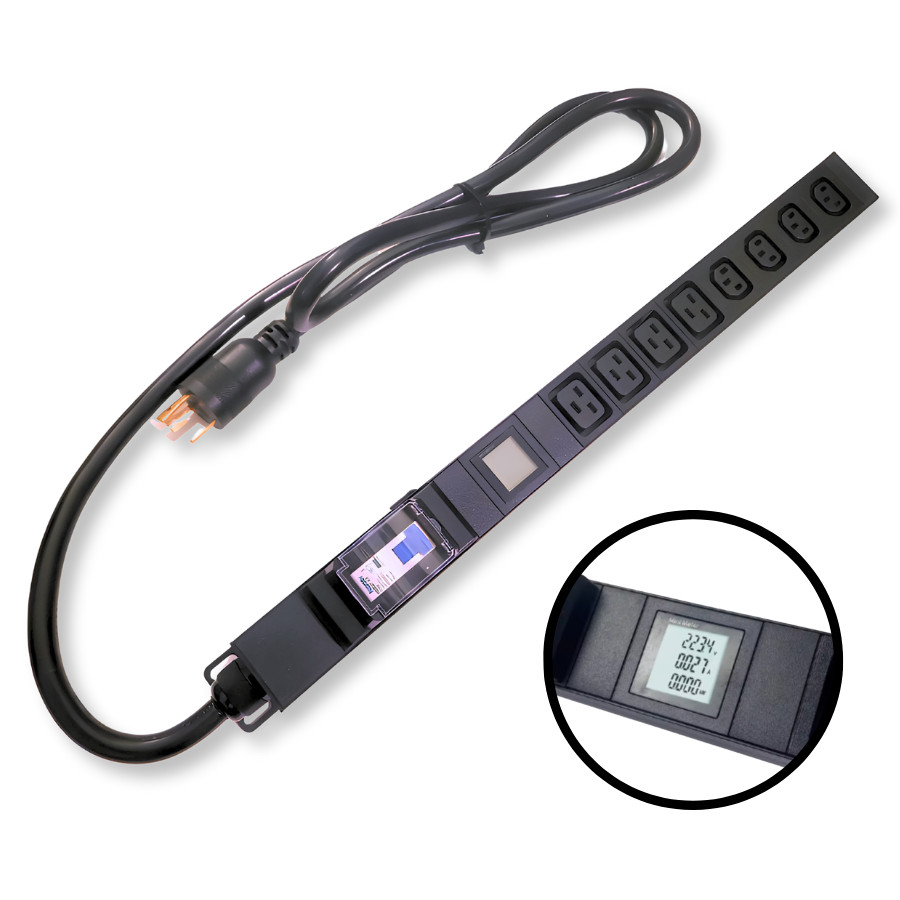 7500w PDU 240V 30A L6-30P 4xC13 4x C19 Cryptocurrency Mining, PDU