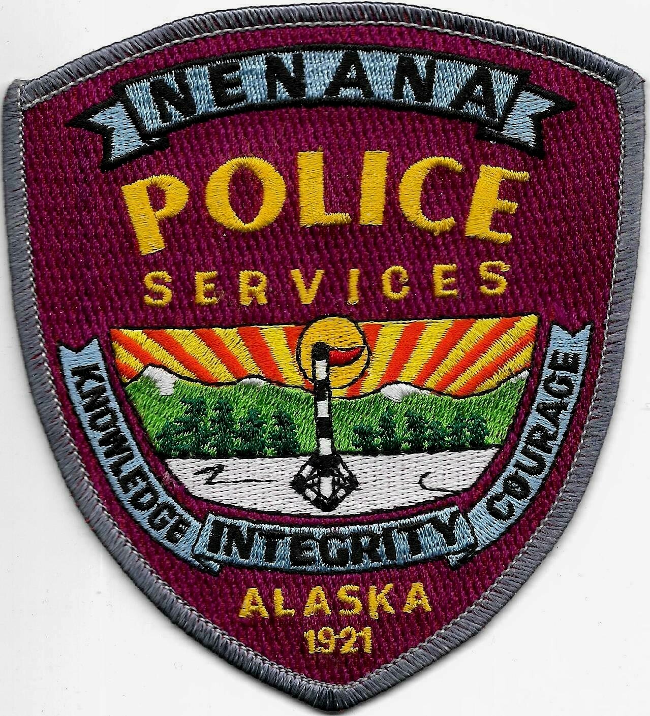 ALASKA Police Patch NENANA im Yukon USA Polizei Abzeichen (400 ...