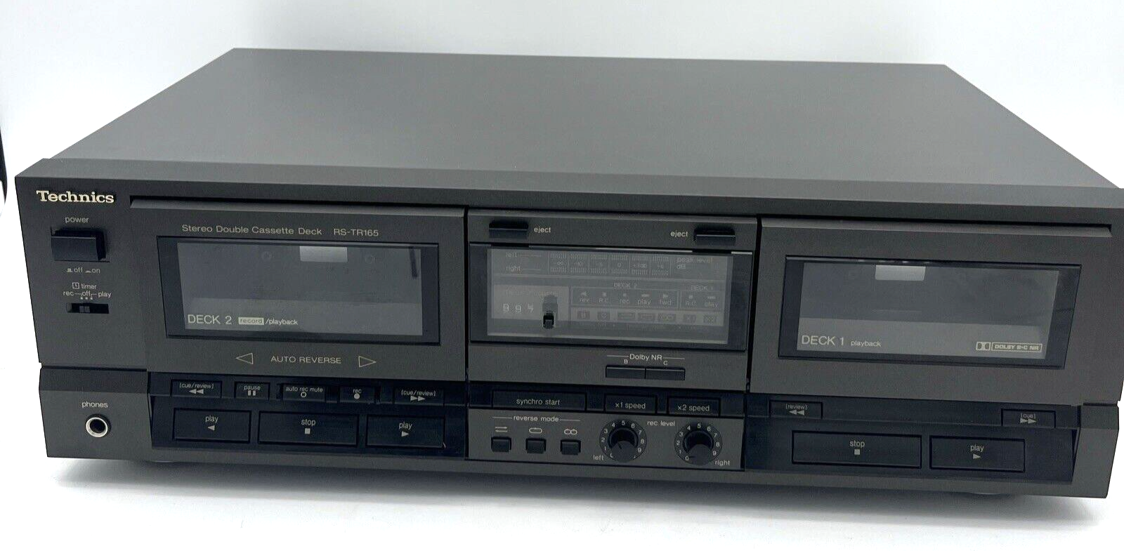 Technics Model RS-TR165 Stereo Double Cassette Tape Deck **Tested** | eBay