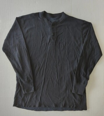 L.L. BEAN Two-Layer RIVER DRIVERS HENLEY Shirt WOOL BLEND Canada Size ...