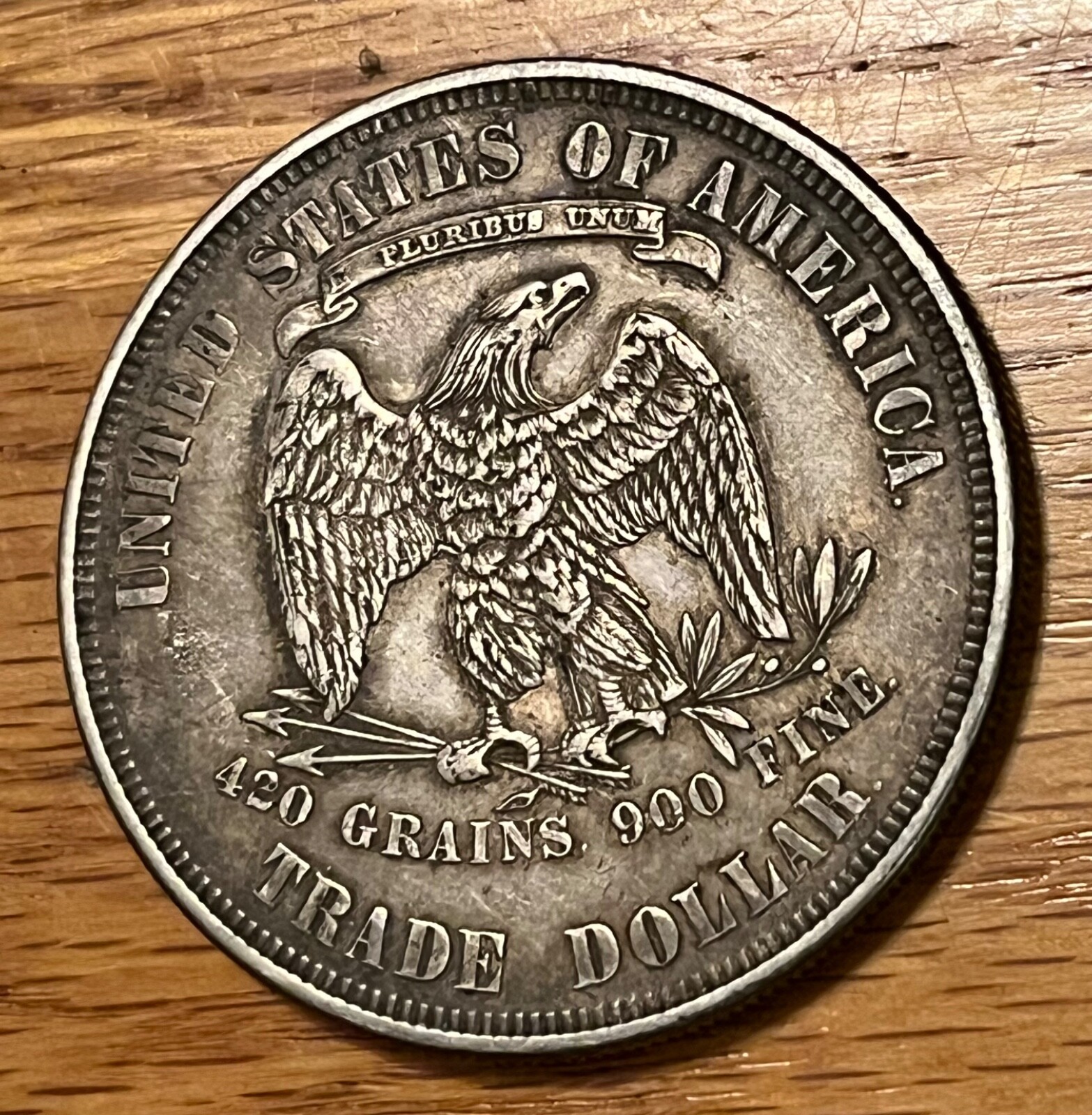 1876 Trade dollar , crusty original, XF / AU , scarce better date | eBay