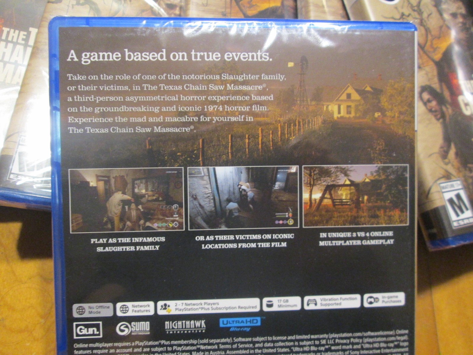 THE TEXAS CHAIN SAW MASSACRE PS5 PLAYSTATION 5 US LAUNCH EDITION POSTER ...
