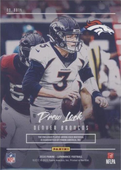Las mejores ofertas en 2020 Panini Luminance Drew Lock #BB14 | eBay