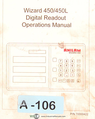 Digital Readouts - Anilam Digital Readout