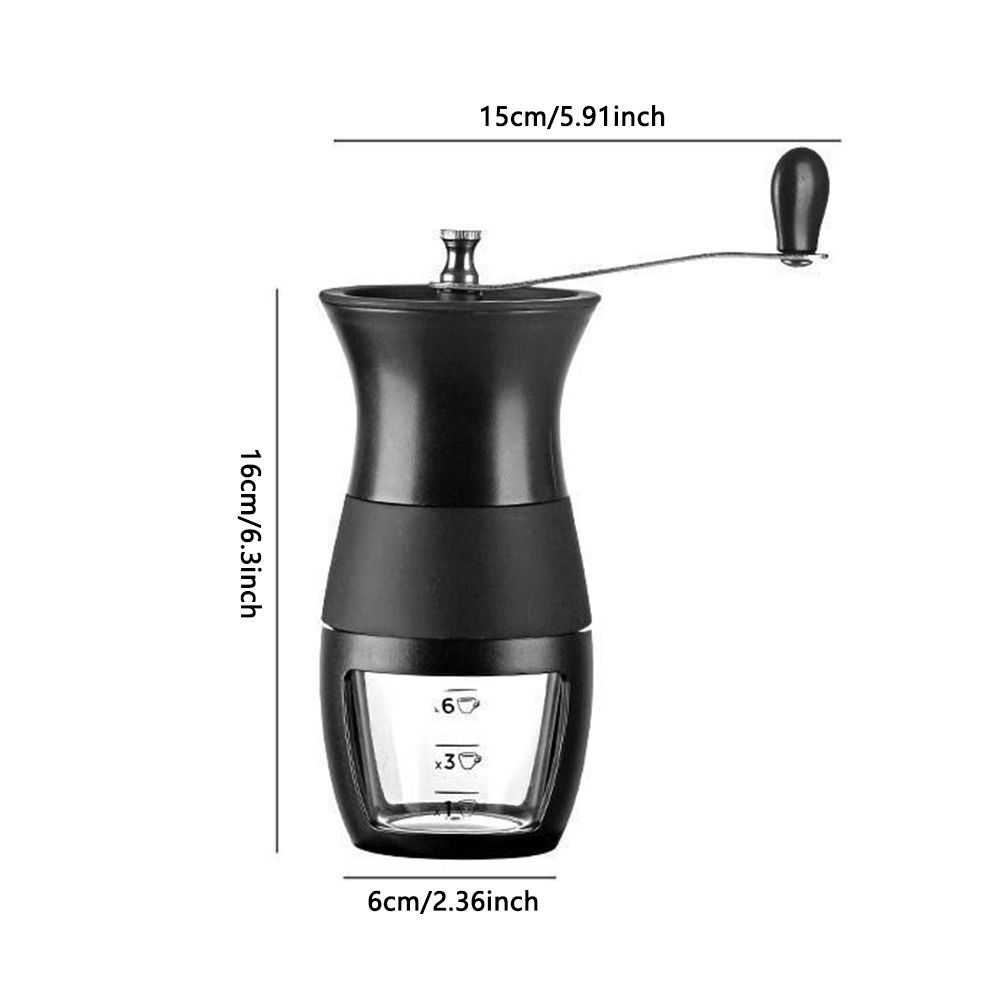Manual Coffee Grinder Adjustable Knob Setting Coffee Bean Mill Ceramic ABS 737075907360 | eBay