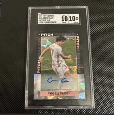2021 Topps Chrome Sapphire MLS Caden Clark Pitch Prodigies Autograph ...
