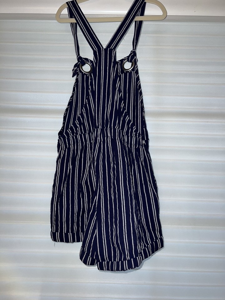 Derek Heart Girls Blue & White Romper Size Sm | eBay