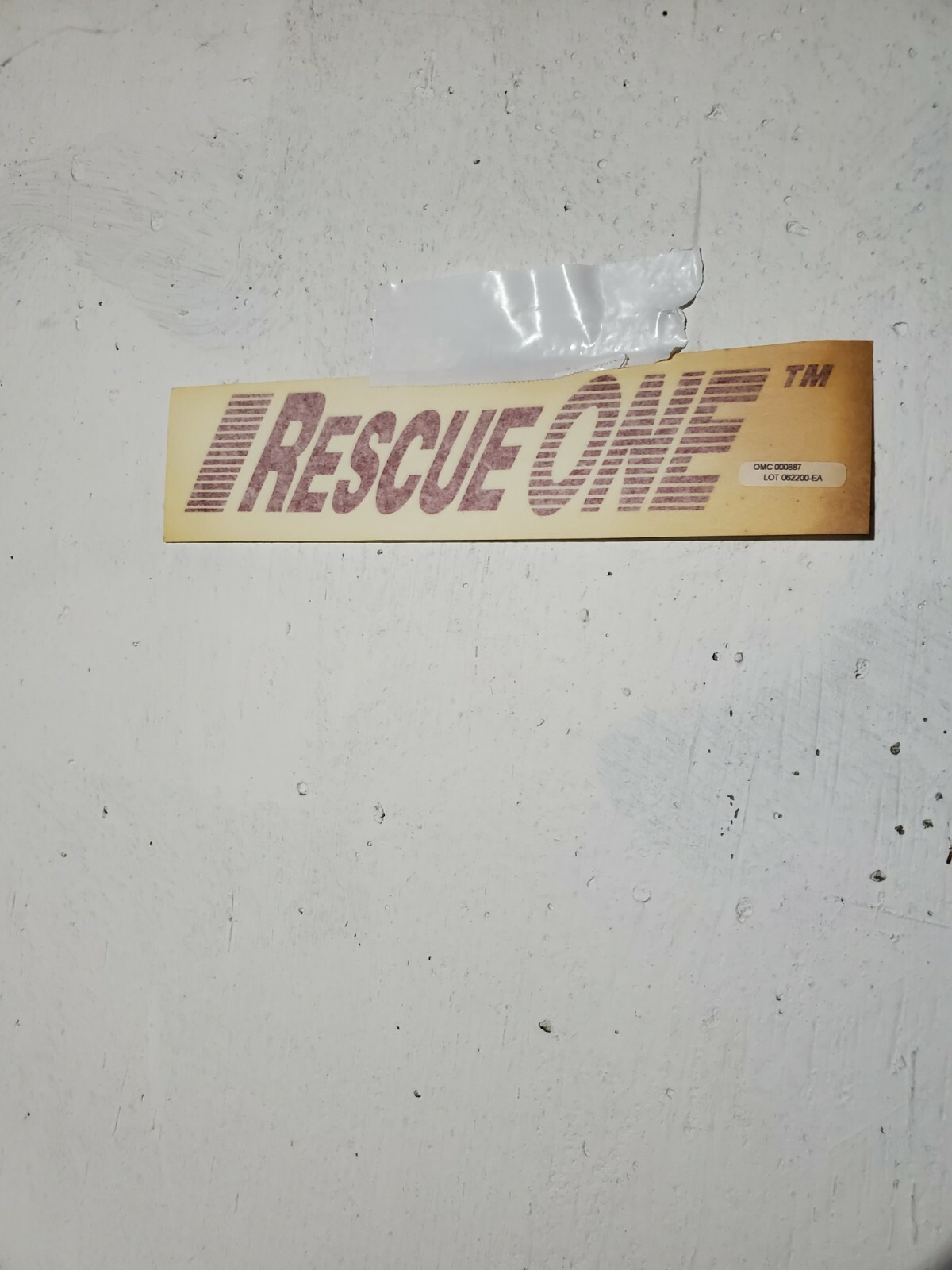 1>0MC-LOWE BOATS RESCUE ONE RED VINYL. DECALS 11 1/2" X 2 1/2" NEW XX7 ...