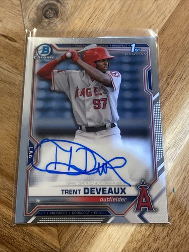 TRENT DEVEAUX 2021 Bowman Chrome 1st Bowman AUTO Autograph #CPA-CPA-TD ...