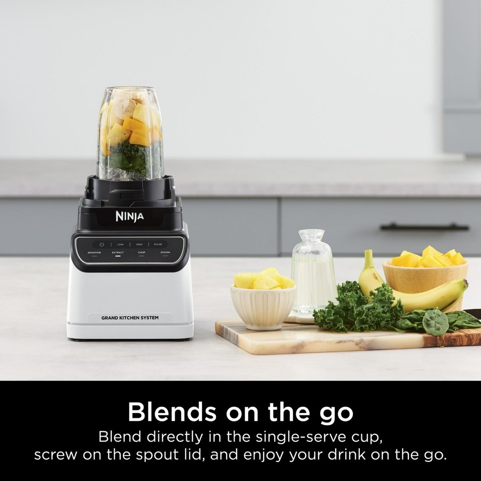 Ninja Grand Kitchen System 1200 Watts, Blender, 4 Preset Auto-iQ ...
