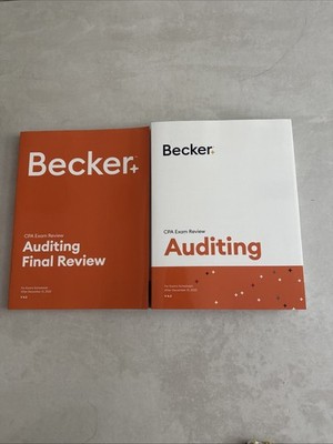 Becker Auditing CPA Audit Exam Review V4.3 Book 4.3 + Final Review 2022 ...