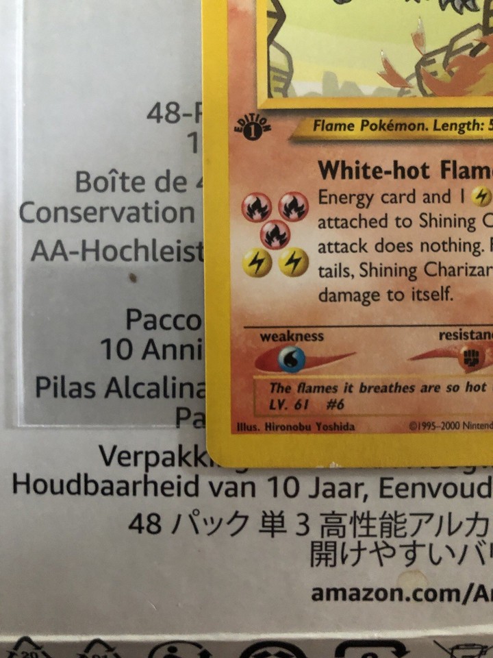 Shining Charizard 1st Edition 107/105 Neo Destiny Pokémon TCG Vintage ...