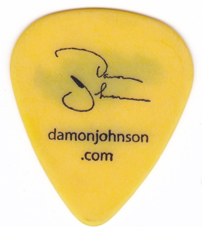 WHISKEY FALLS DAMON JOHNSON SIGNATURE GUITAR PICK VERY RARE LYNYRD ...