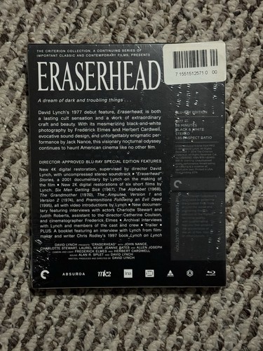Eraserhead (Criterion Collection) [Blu-ray] (NEW) - David Lynch, Jack ...