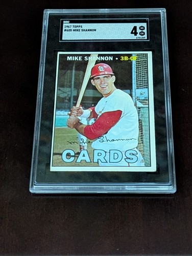 1967 Topps Baseball 605 Mike Shannon SGC 4 VG-EX New Slab 3/25 | eBay