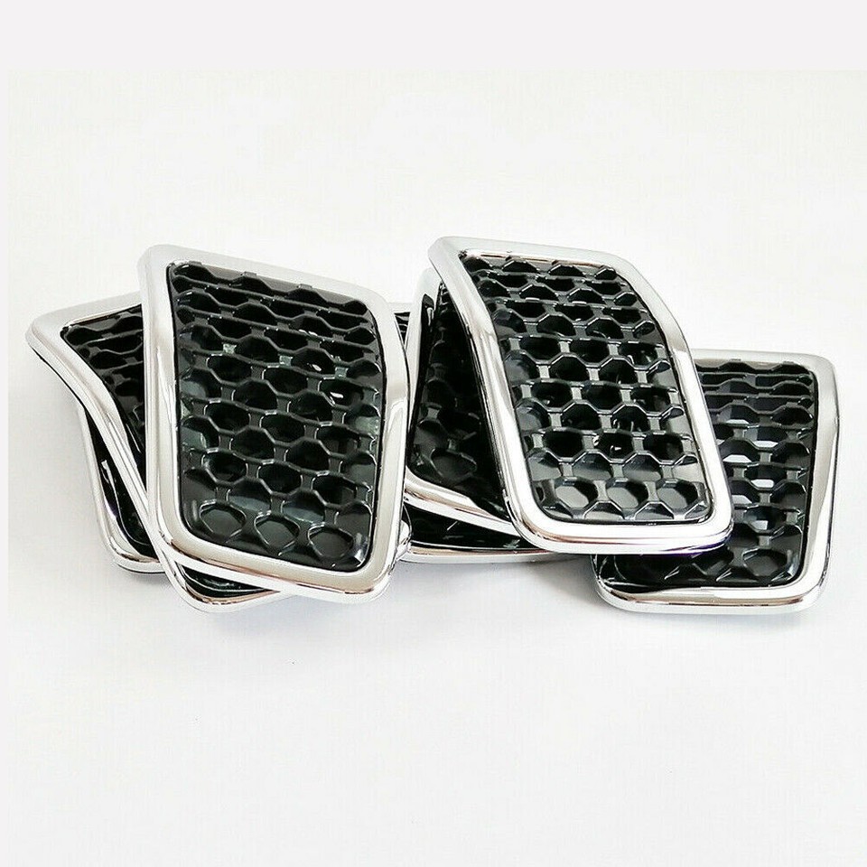 Chrome Trim Front Mesh Honeycomb Grill Inserts Cover for Jeep Cherokee ...