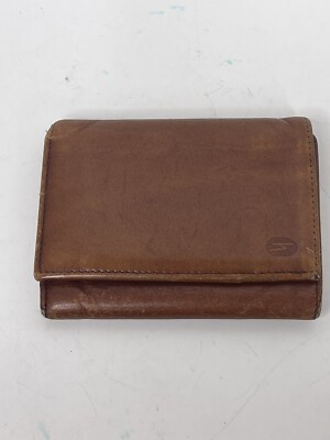 Hartmann vintage brown Leather trifold Wallet Mens classic style | eBay
