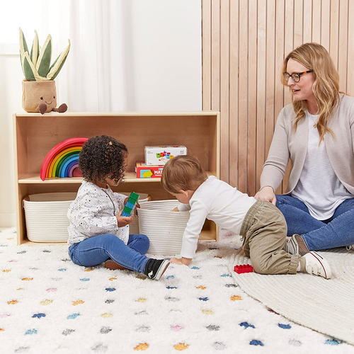 Kids Streamline 2-Shelf Storage Cabinet, 24In, 2-Shelf/ 24″ High ...