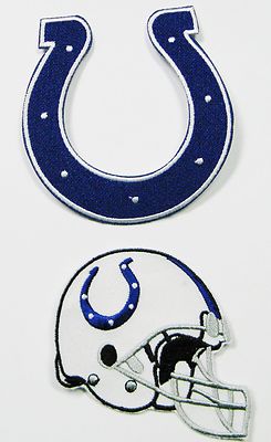 LOT OF (2) NEW NFL INDIANAPOLIS COLTS EMBROIDERED PATCHES (TYPE A) ITEM ...