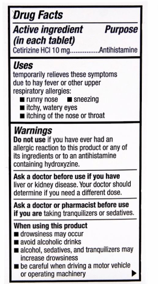 Perrigo Cetirizine HCl 10mg Allergy Relief - 300 Tablets | Zyrtec (Exp ...