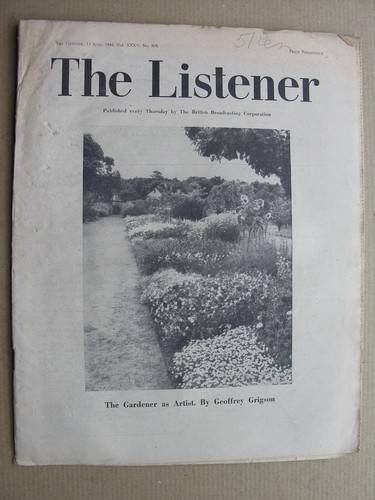 THE LISTENER June 13 1946 Ukraine John Summerson Prater Violet ...