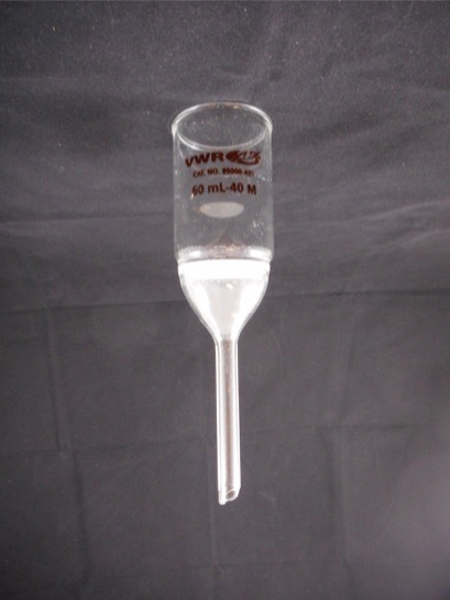 VWR Glass 60mL 40mm Diameter Medium M Fritted Disc Buchner Filter ...