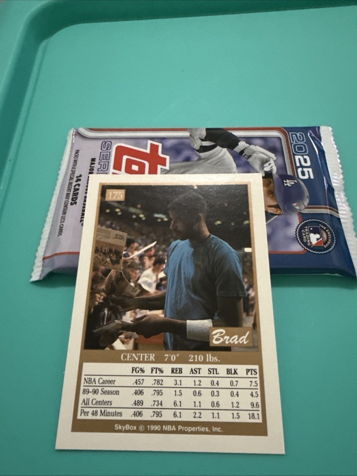 1990-91 Skybox - Brad Sellers #175 Timberwolves Mint Condition Free ...