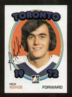 Rick Kehoe signed autograph auto 2009 In The Game 1972 Year in Hockey ...