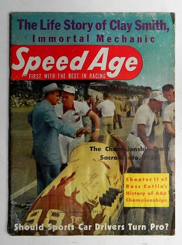 SPEED AGE Magazine Jan 1955 AUTO RACING SPORTSCARS DRAG RACING | eBay