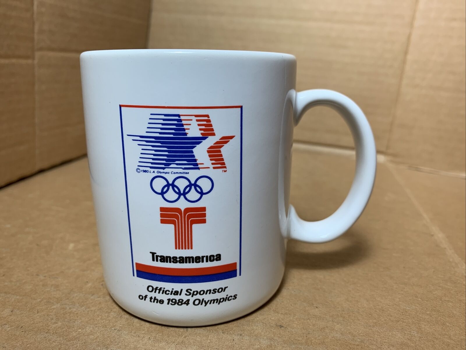 Vtg 1980 1984 Olympics Los Angeles TRANSAMERICA Sponsor Promo Advert ...