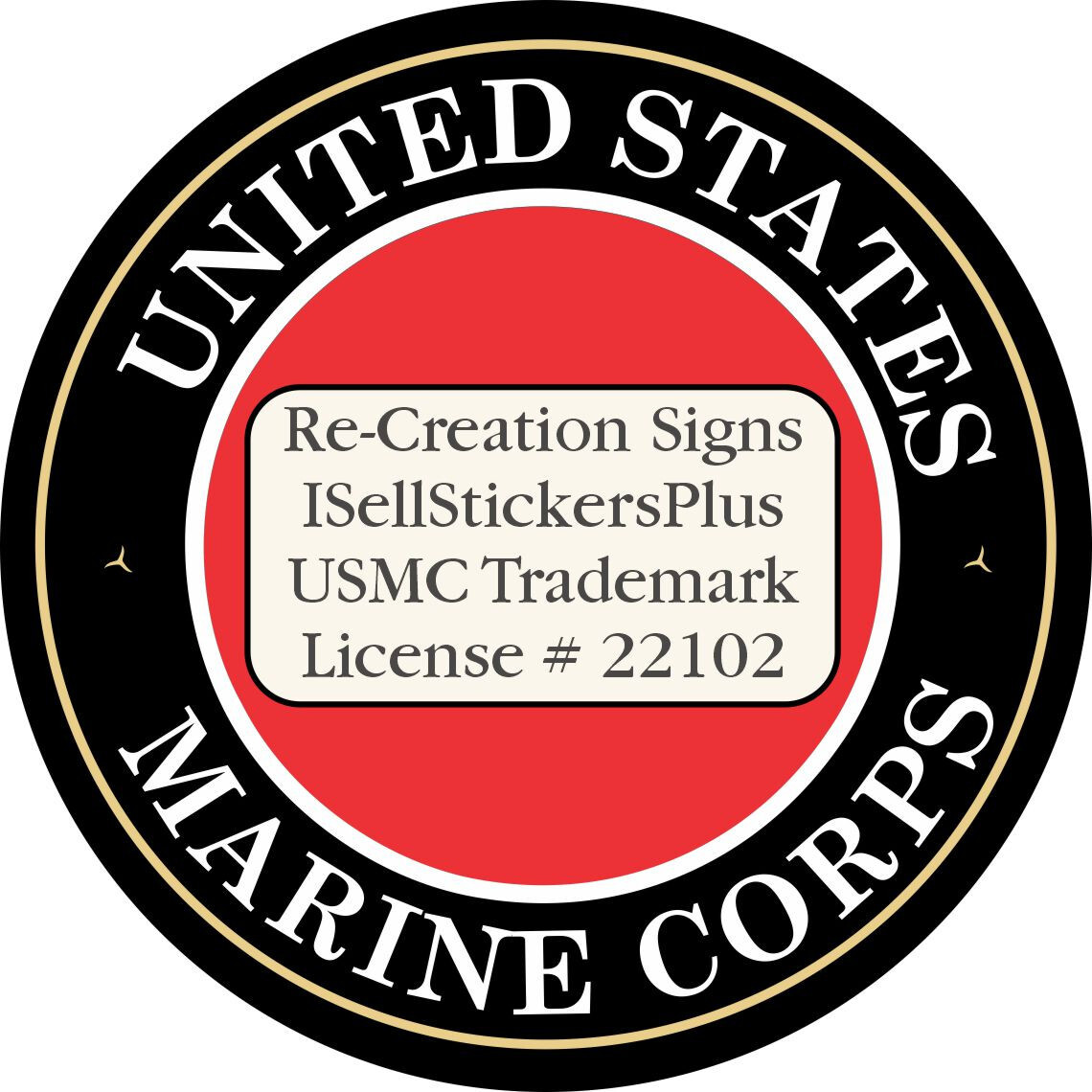 MA-3122 USMC Force Recon Jack of All Trades Marine Bumper Sticker ...