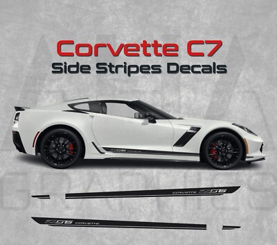 Chevrolet Corvette C7 Z06 Side Stripes Decals | eBay