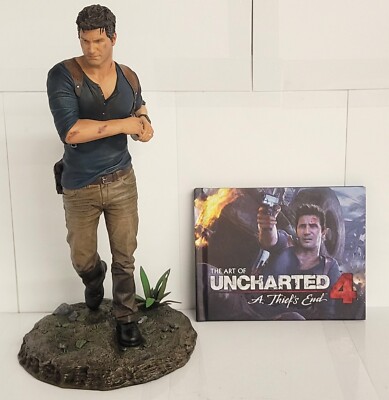 Uncharted 4: A Thief's End Nathan Drake Statue + Art Book (No Game/SB ...