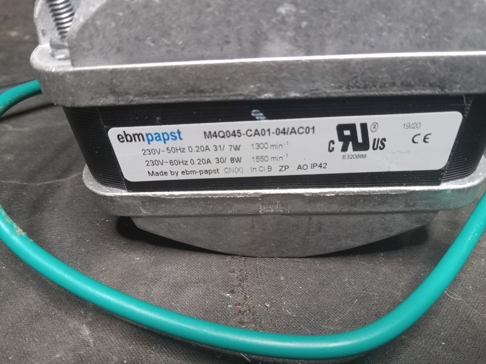 ebm-papst M4Q045-CA01-01 AC Fan Motor 230V 0.2mA 8W 50Hz/60Hz 1550RPM ...