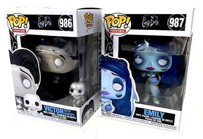 Corpse Bride Emily & Victor w/ Scraps Funko Pop! Vinyl Figure Set | eBay