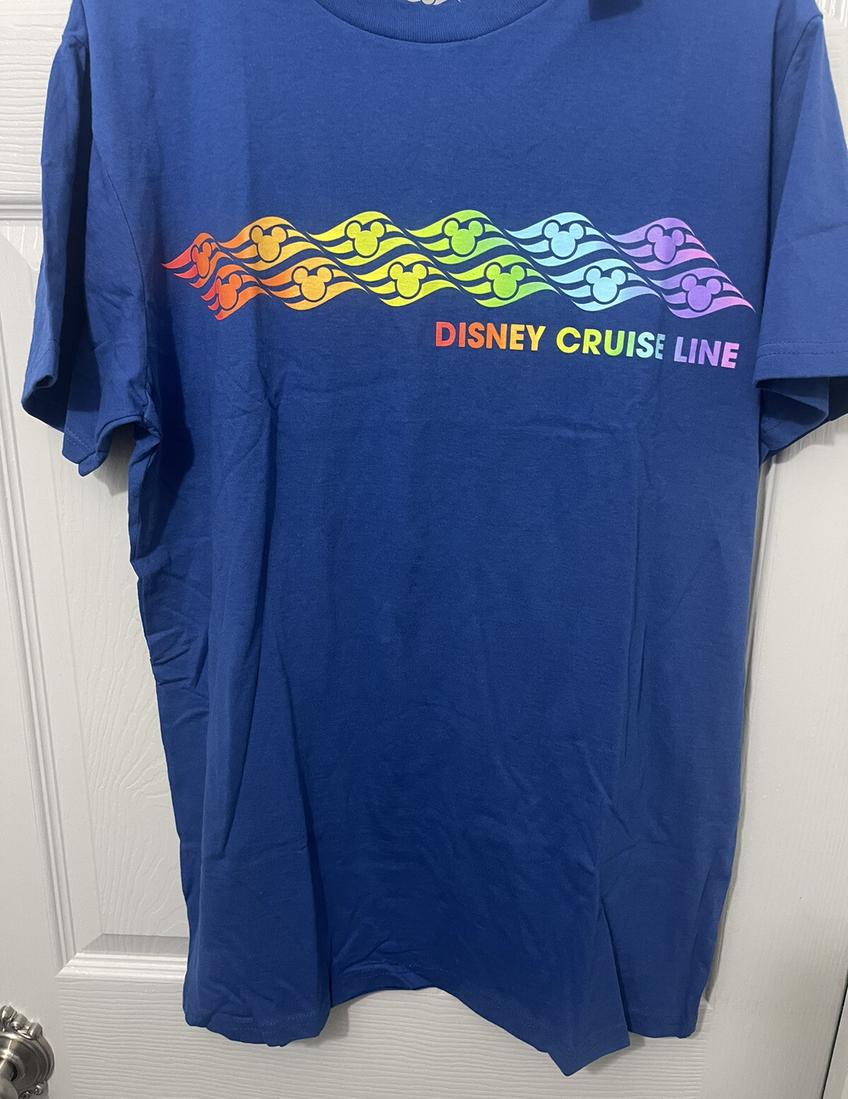 Disney Cruise Line DCL Rainbow Mickey Ears Adult Shirt X-Large XL New ...