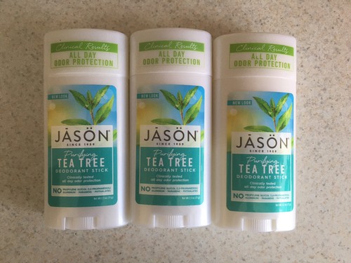 Jason Deodorant Stick Purifying Tea Tree - 2.5 Oz 3 Pack Aluminum Free ...