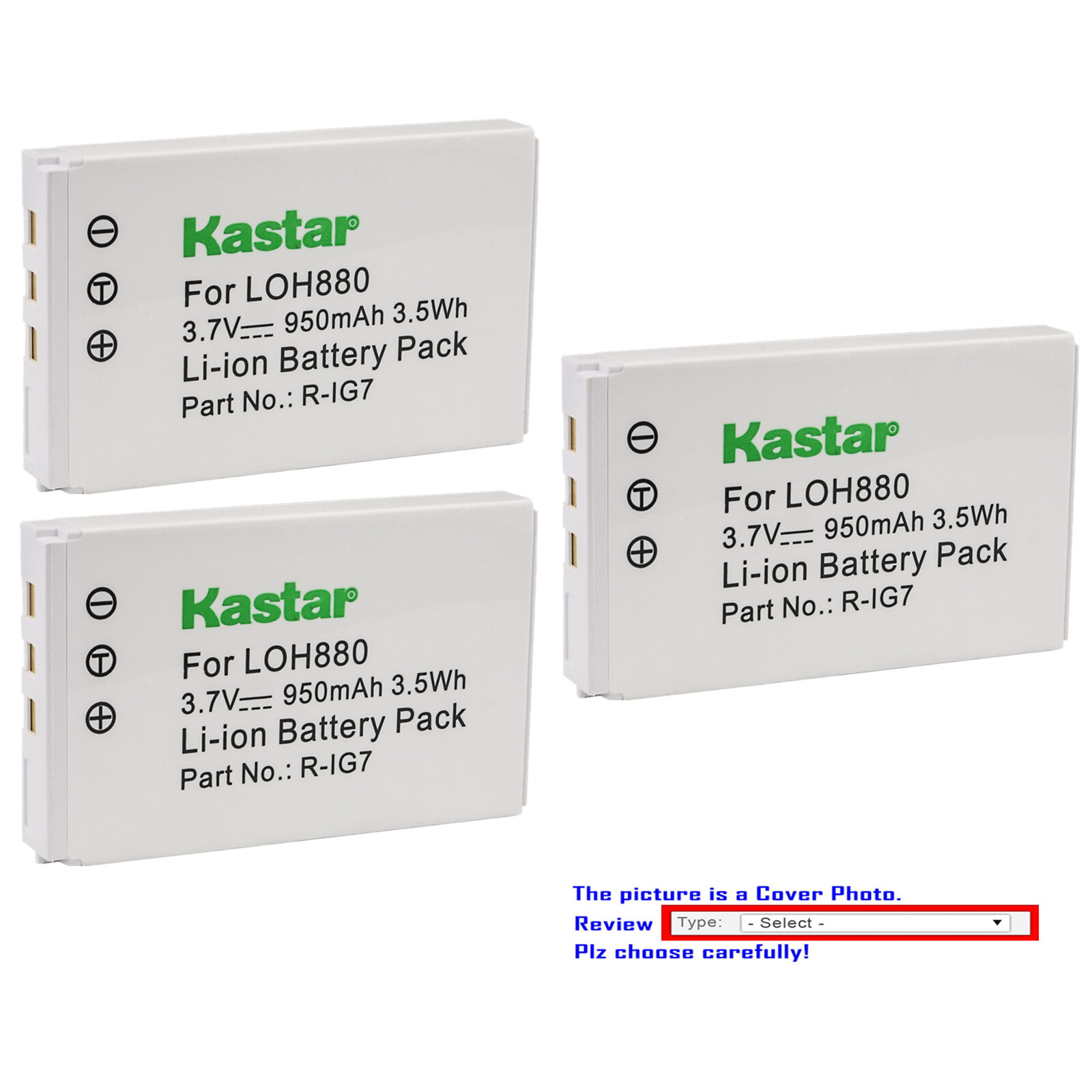 Kastar Replacement Battery Pack for Logitech Harmony One Advanced R-RG7 ...