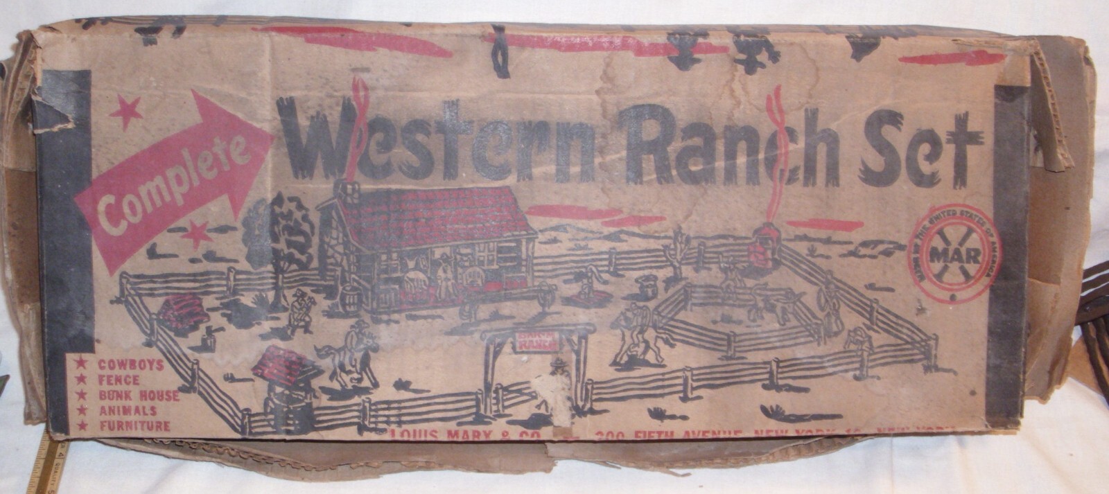 MARX WESTERN RANCH PLAYSET 1950s BOXED! | eBay
