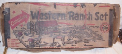 MARX WESTERN RANCH PLAYSET 1950s BOXED! | eBay