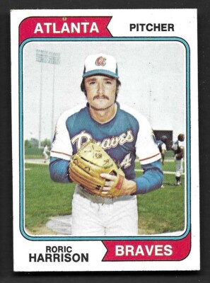 1974 Topps #298 Roric Harrison Atlanta Braves EXMT | eBay