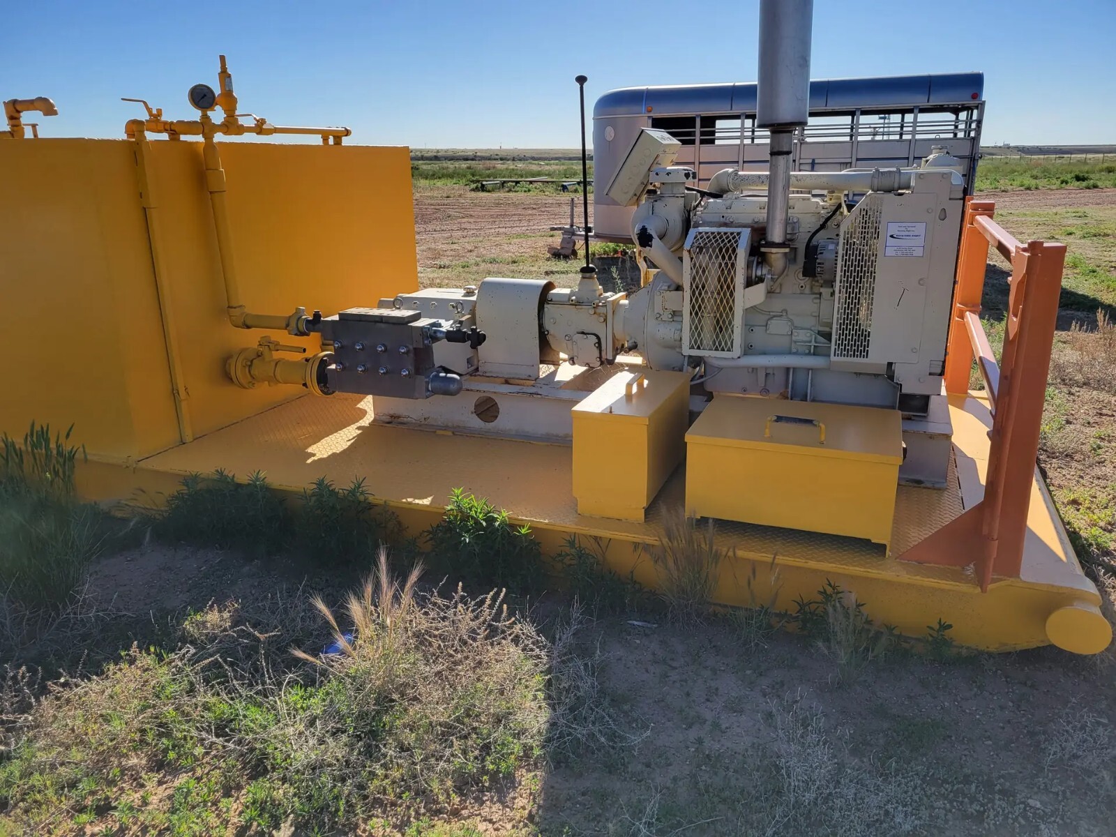 Weatherford T92 Triplex Pump Skids w/ Perkins Diesel Power | eBay