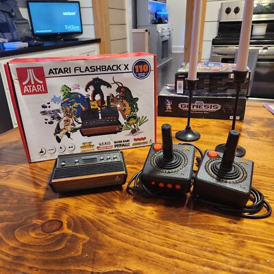 Atari Flashback X Deluxe Retro Console 110 Built-in Games - 2 Wired ...