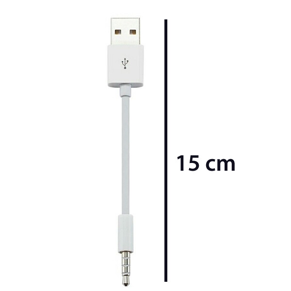 Audio Jack Adapter Cable 3,5 MM Stereo Ipod Car Generation White ...