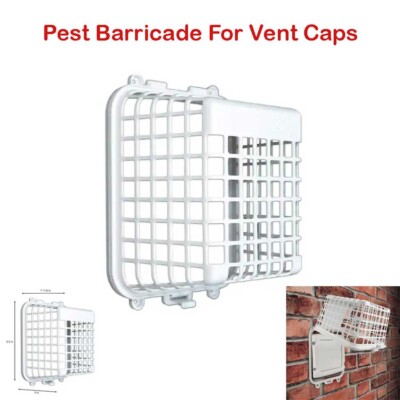 Outdoor Wall Louvered Dryer Duct Vent Exhaust Hood Cap Cover Pest Bird ...