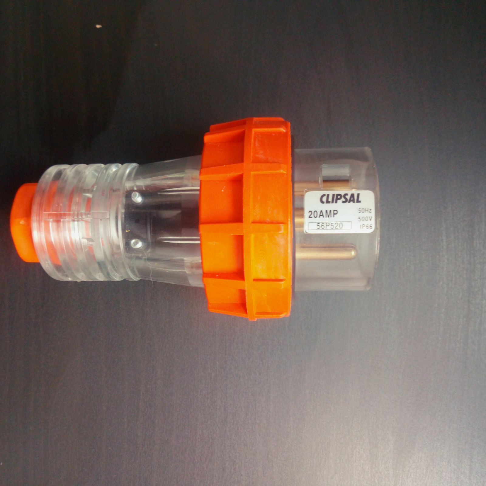 Clipsal 56P520 Plug Top, Straight, 5 Round Pin, 20A, 500V, IP66 ...