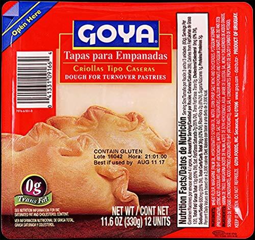 Goya Tapa Empanada Dough Shell, 11.6 Ounce - 16 per case. | eBay